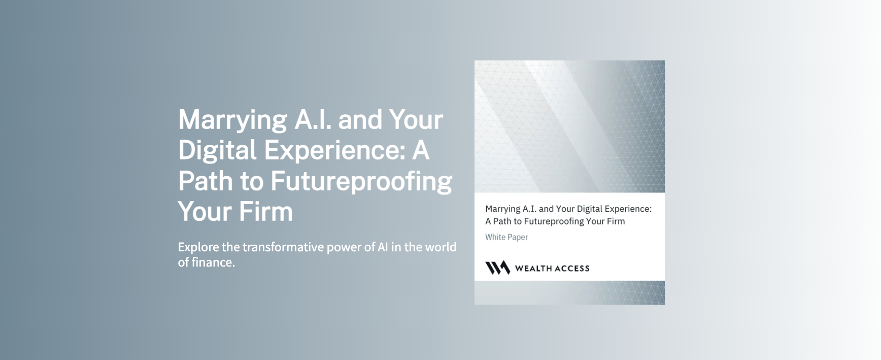 Wealth Access Releases White Paper on Leveraging AI to Optimize Digital ...